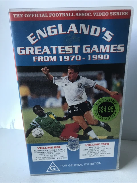 ENGLAND’S GREATEST GAMES Football Soccer VHS Tape $7.49 - PicClick AU