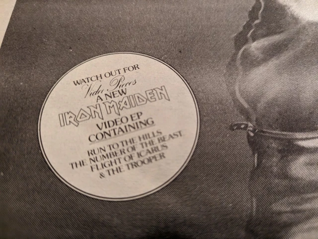 IRON MAIDEN TROOPER Poster Rare Vintage Original Music Press Advert ...