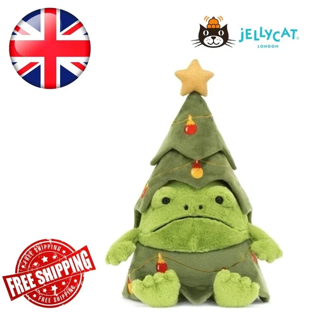 JELLYCAT CHRISTMAS TREE Ricky Rain Frog Plush Soft Toy With Tags With ...
