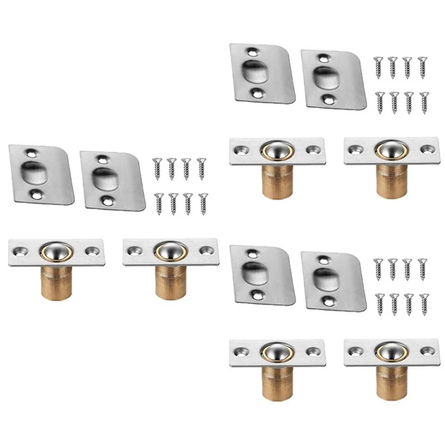 6 SETS DOOR Latches for Internal Retainer Catch Closet Stainless £30.58 ...