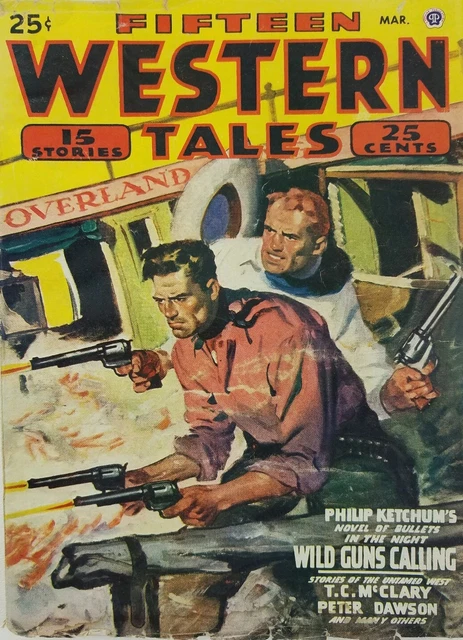 FIFTEEN WESTERN TALES March 1947 vintage pulp magazine advertisements ...