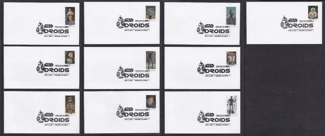 US 5573-5582 STAR Wars Droids (set of 10) BWP FDC 2021 £36.20 - PicClick UK