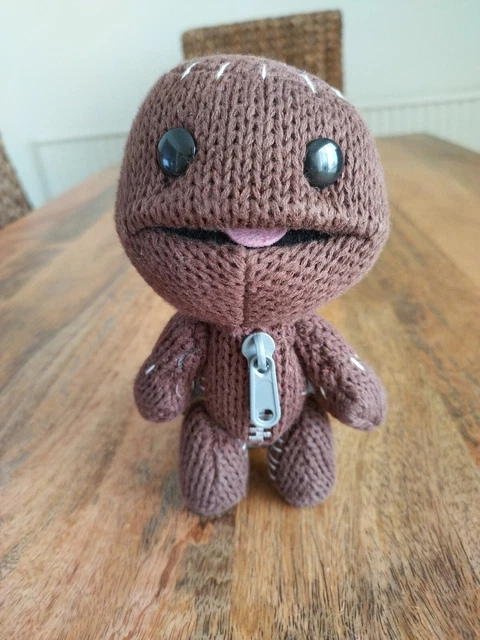 LITTLE BIG PLANET 2010 Sackboy Figure, Knitted Soft Toy Plush, 17cm £24 ...