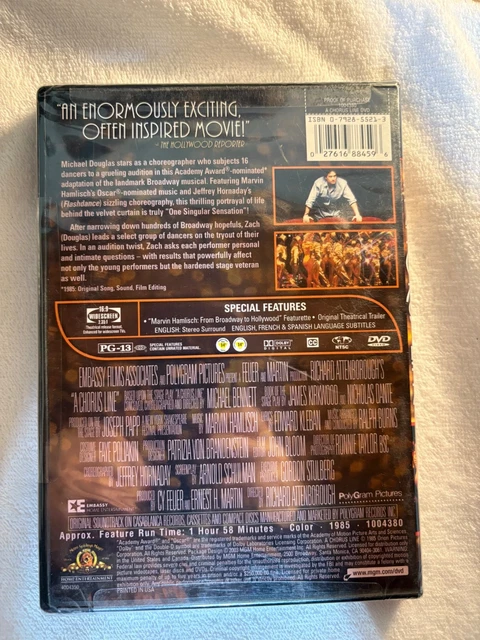 A CHORUS LINE (DVD, 1985) new $10.00 - PicClick CA
