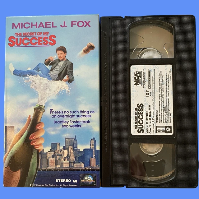 THE SECRET OF My Success (VHS, 1987) Michael J Fox. 1st Release. Free ...