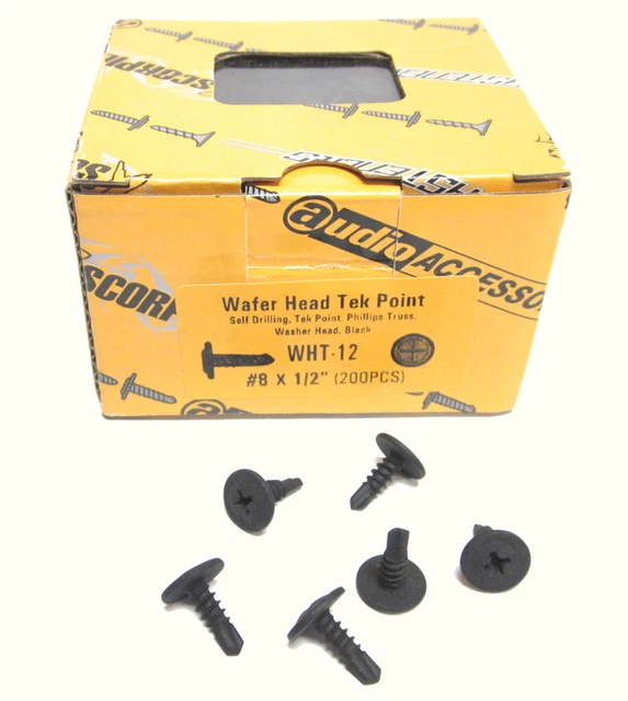 #8 X 1/2& PHILLIPS SELF DRILLING WAFER HEAD SCREWS TEK POINTED 8X1/2 ...
