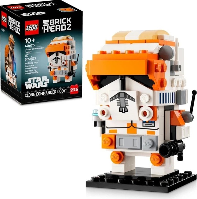 LEGO BRICKHEADZ STAR Wars Clone Commander Cody 40675 The Clone Wars £15 ...