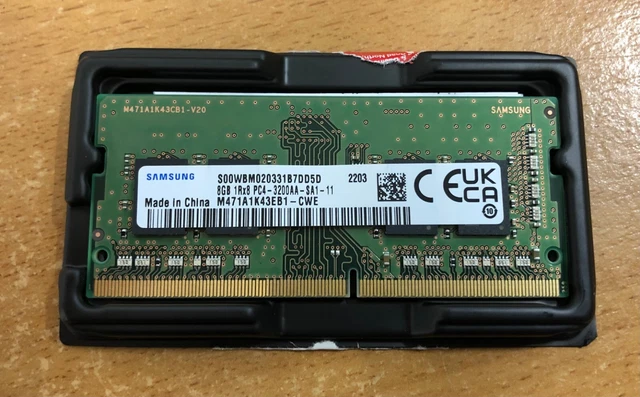 SAMSUNG 8GB 1RX8 Pc4-3200Aa-Sa1-11 Memory Ram Module M471A1K43Eb1-Cwe £25.00 - PicClick UK