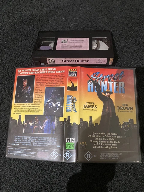 RARE/ STREET HUNTER Vhs/ R-rated Action/Thriller Video box office EUR ...