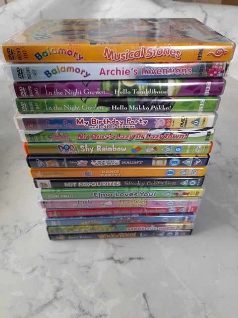 KIDS CHILDRENS TV Series 16 DVD Bundle Cbeebies Balamory Elmo Dora Lazy ...