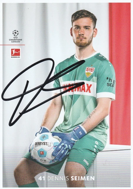 DENNIS SEIMEN AUTOGRAMMKARTE 2024/25 VFB STUTTGART NEU 2024/2025 ...