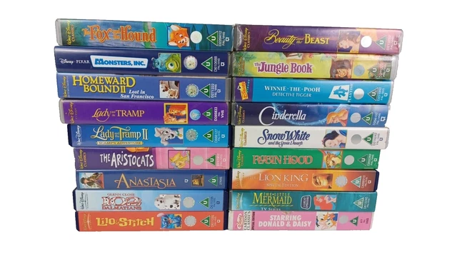 18X VINTAGE CLASSIC Disney Movies VHS Tapes Bundle Job lot £30.00 ...
