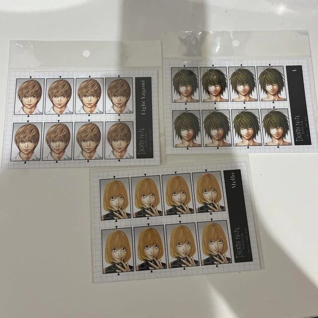 DEATH NOTE EXHIBITION Id Photo Light Yagami L Melo EUR 100,19 - PicClick FR