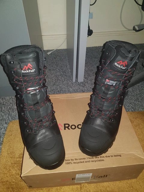 ROCK FALL MONZONITE Black S3 HRO SRC Composite Toe Cap Waterproof ...
