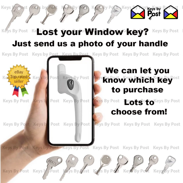 UPVC WINDOW HANDLE Locking Keys Spare Replacement Key WMS Yale ERA Mila ...