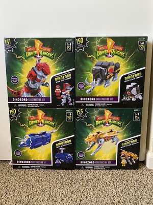 MIGHTY MORPHIN POWER Rangers Dinozord Megazord Construction Set Red ...