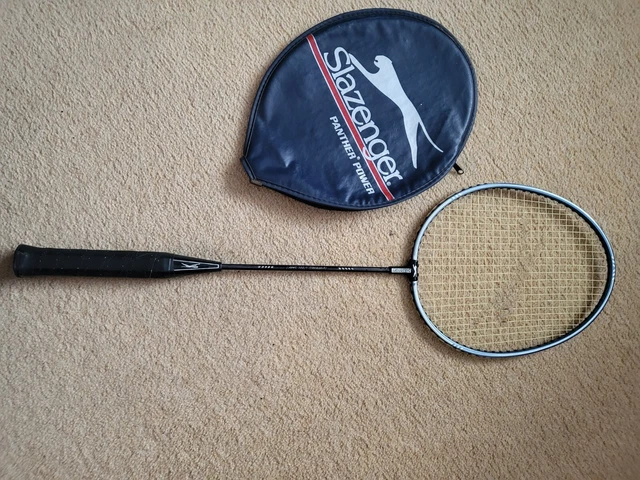 SLAZENGER PANTHER POWER Tempered Steel Shaft Squash Racket £16.99 ...