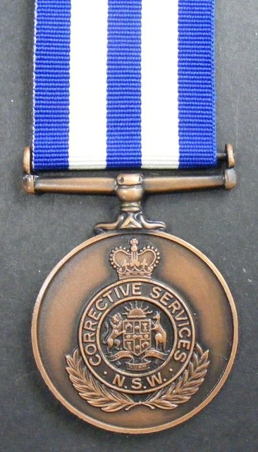 ORIGINAL AUSTRALIAN MEDAL: NSW Corrective Services 15 Years Service ...