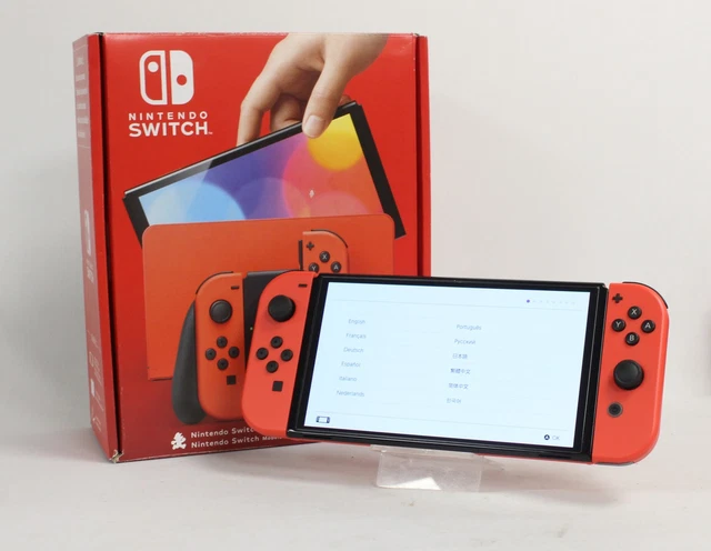 NINTENDO SWITCH OLED 64GB Mario Red Edition Games Console - Boxed (U) £ ...