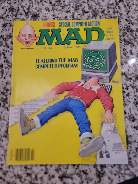 VINTAGE MAD MAGAZINE October 1985 Goonies Special Computer Section No ...