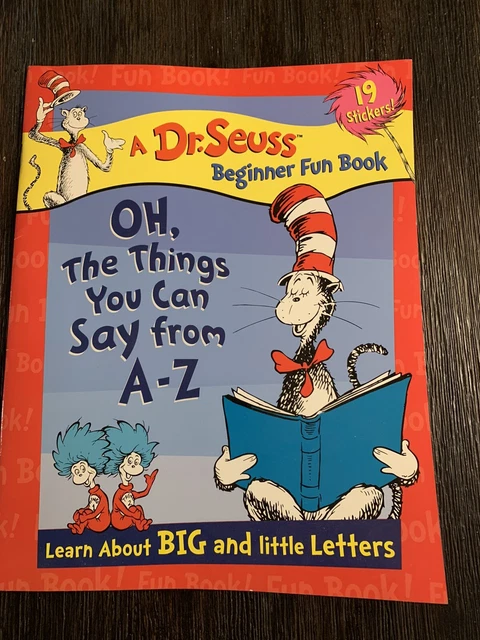 DR. SEUSS BEGINNER Fun Book Oh The Things You Can Say From A - Z ...