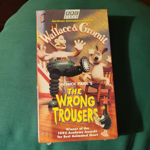 WALLACE AND GROMIT - The Wrong Trousers (VHS, 1995) Aardman Animation ...