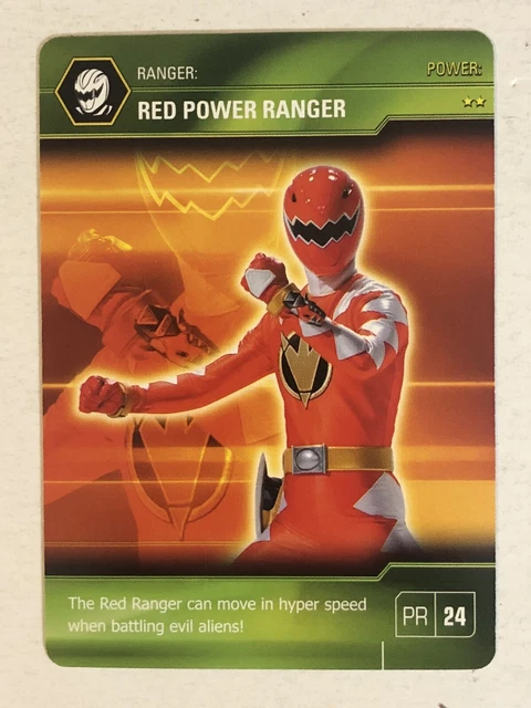 MIGHTY MORPHIN POWER Rangers Dino Thunder Trading Card #PR-24 Red Power ...