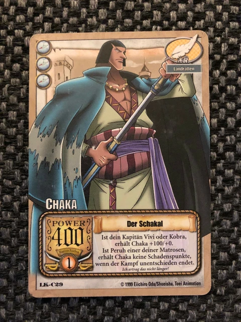 ONE PIECE ALBÂTRE Carte Chaka Der Schakal TCG Cartes EUR 1,00 - PicClick FR