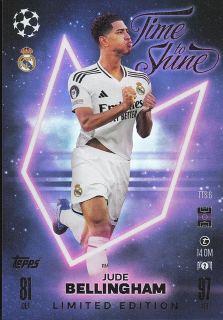 TOPPS MATCH ATTAX 2024-2025 24/25 Jude Bellingham Real Madrid Time To ...