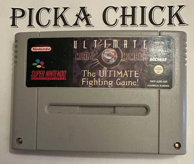 ULTIMATE MORTAL KOMBAT the ultimate fighting game snes cart only £50.00 ...