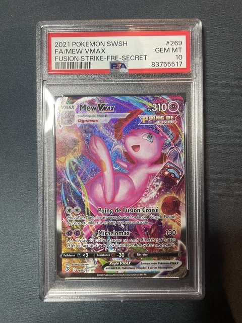 🇫🇷 MEW VMAX ALTERNATIVE PSA 10 Point De Fusion 269/264 Carte Pokemon Fr 💫 EUR 300,00 - PicClick FR