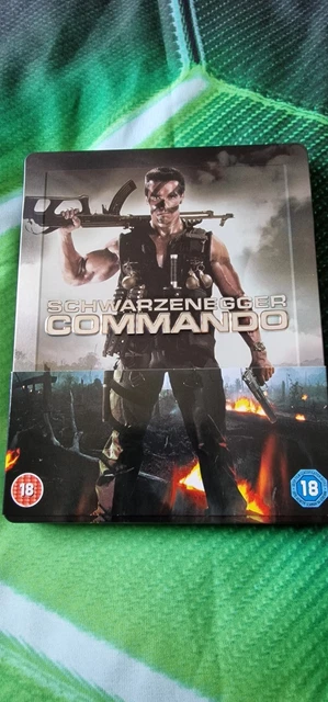 COMMANDO UK LIMITED Edition Blu Ray Steelbook Arnold Schwarzenegger EUR ...