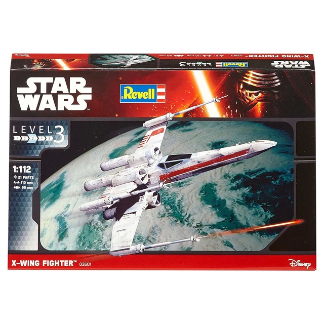 REVELL STAR WARS X-Wing Fighter Set (1:112 Scale) Plastic Model Kit ...