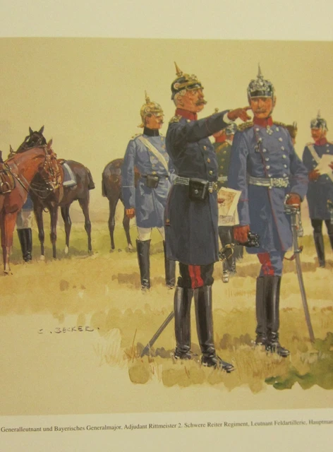 Vintage Print Kaisers German Army Major General Field Artillery