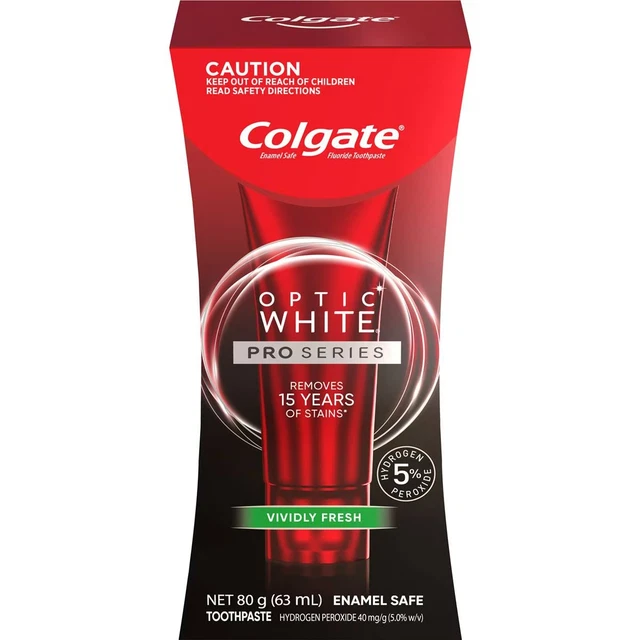 COLGATE OPTIC WHITE Pro Series Premium Whitening Toothpaste 80g $30.00 ...