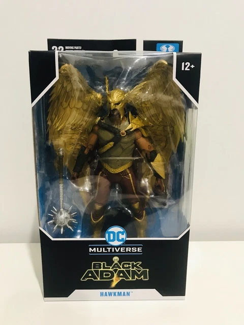 DC MULTIVERSE BLACK Adam Hawkman Black Adam 7” Action Figure Mcfarlane ...