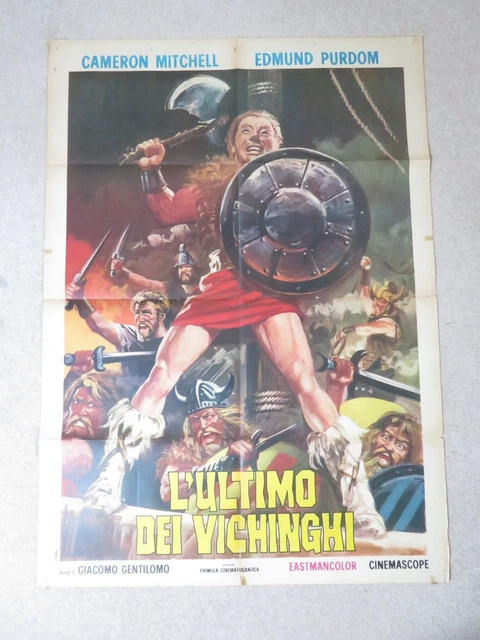 THE LAST OF The Vikings Italien 2 Feuilles Affiche Cameron Mitchell E ...