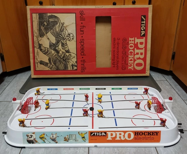 1971 STIGA PRO Hockey Electric Table Hockey Game Complete in Excellent ...