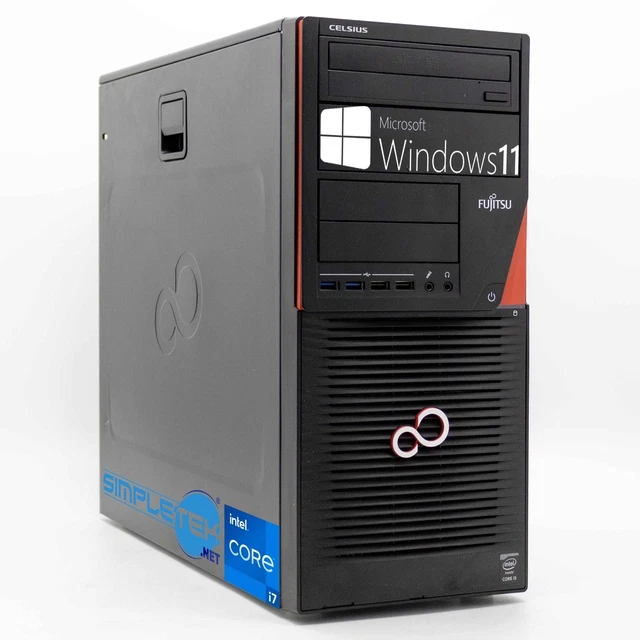 FUJITSU W530 I7 Windows 11 4GB 240GB Computer Dvd-Rw Serial RS232 VGA ...