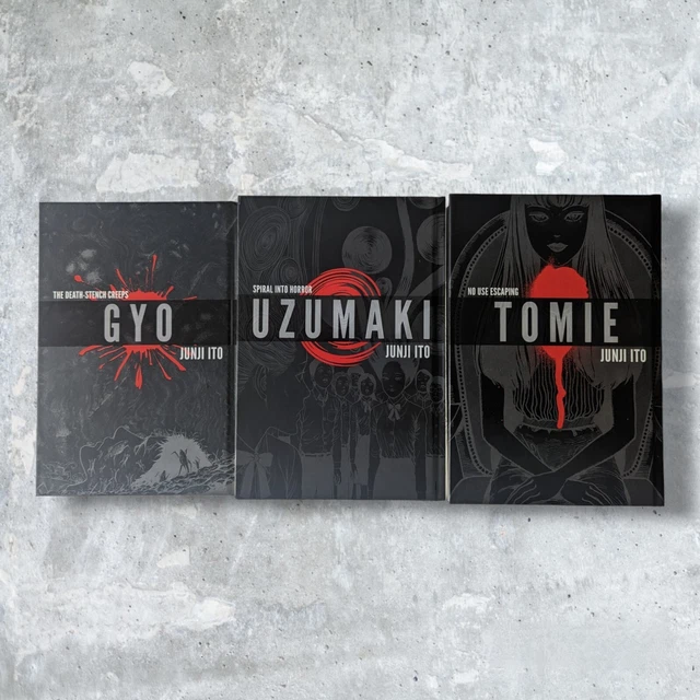 JUNJI ITO MANGA Collection Bundle - Tomie/Uzumaki/Gyo - Complete Deluxe ...