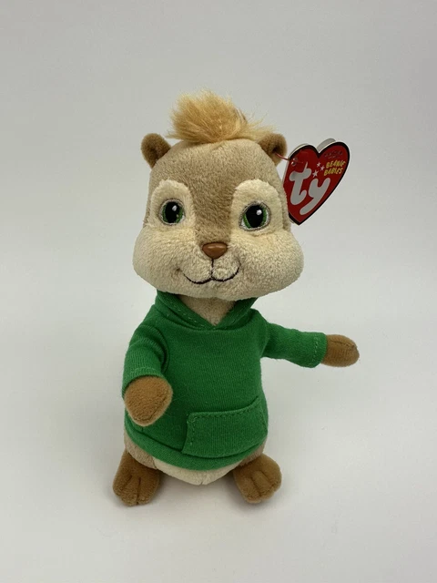 TY BEANIE BABY “Theodore” the Chipmunk from Alvin and the Chipmunks ...