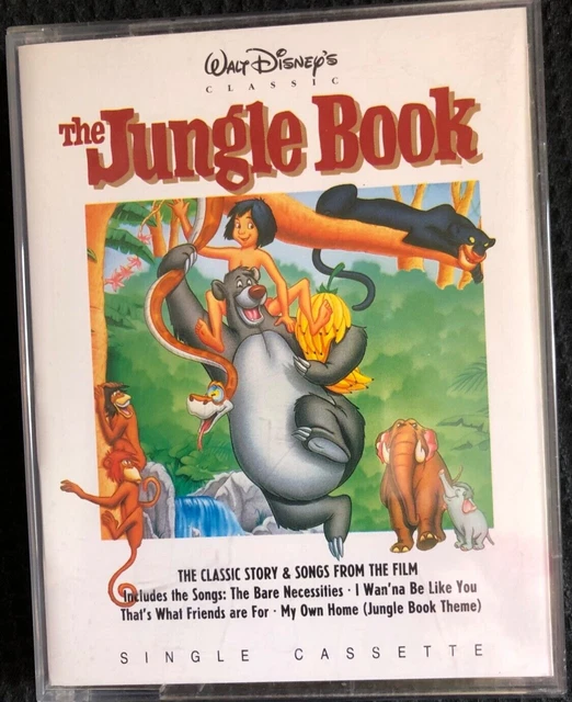 JUNGLE BOOK DISNEY Classic story & songs pickwick cassette audio story ...