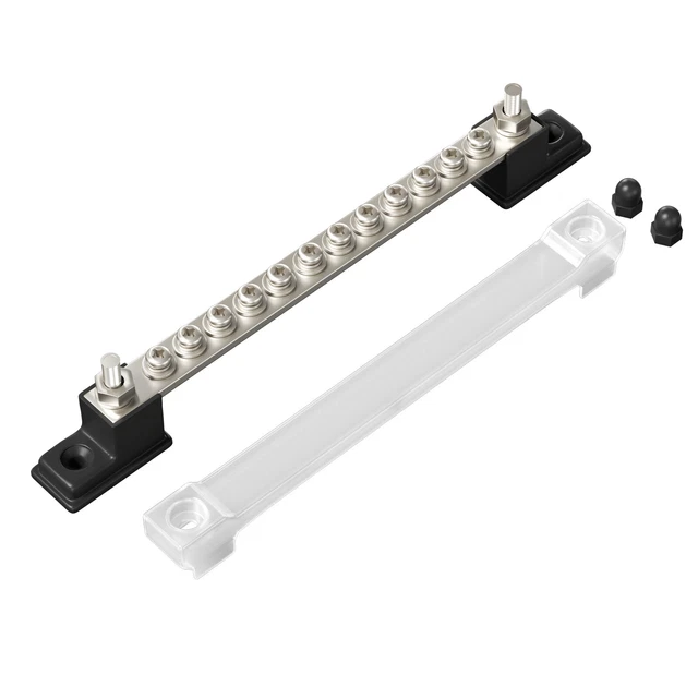 12-WAY SINGLE-ROW BUSBAR DC 150A High Current Busbar 12-48V Busbar OT ...