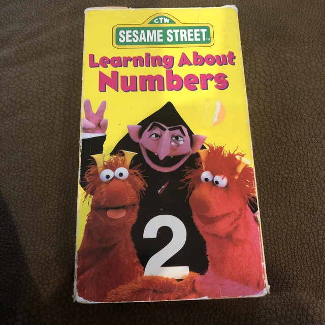 SESAME STREET LEARNING About Numbers VHS Video Rare Vtg 1986 HTF The ...