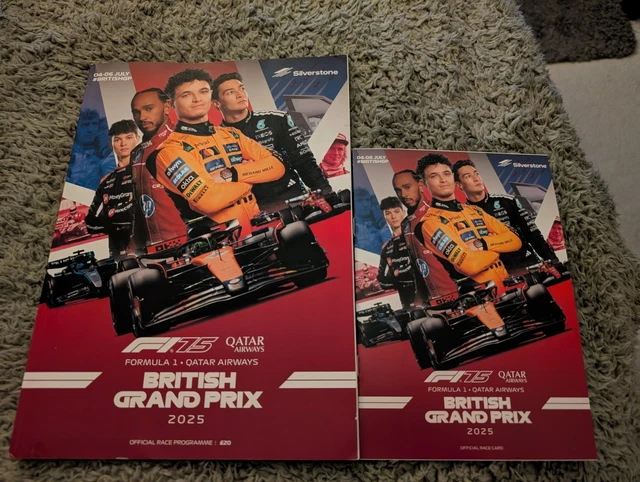 2025 F1 SILVERSTONE British Grand Prix Programme & Race Card New £8.63 ...