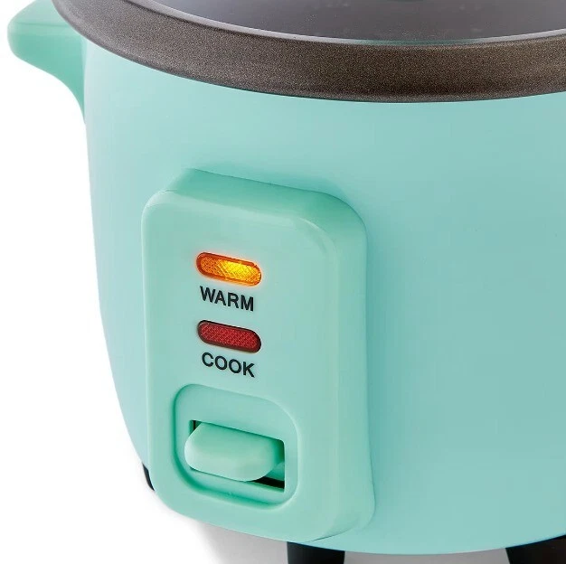 MINI RICE COOKER Small Non-stick Pot 1.5 Cup Non-Stick Cooker Electric ...