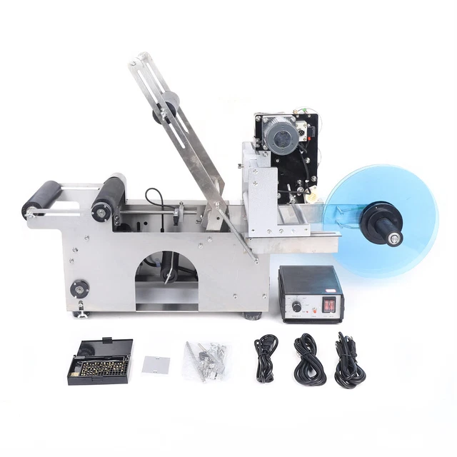 LABELING & CODING Machine Round Bottle Jar Label Marking Machine Semi ...