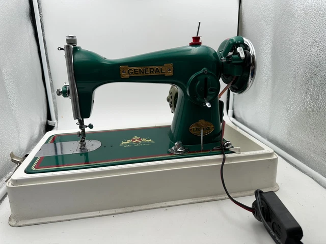 1920-1930'S VTG RARE COLOR General Deluxe Sewing Machine W/Pedal ...