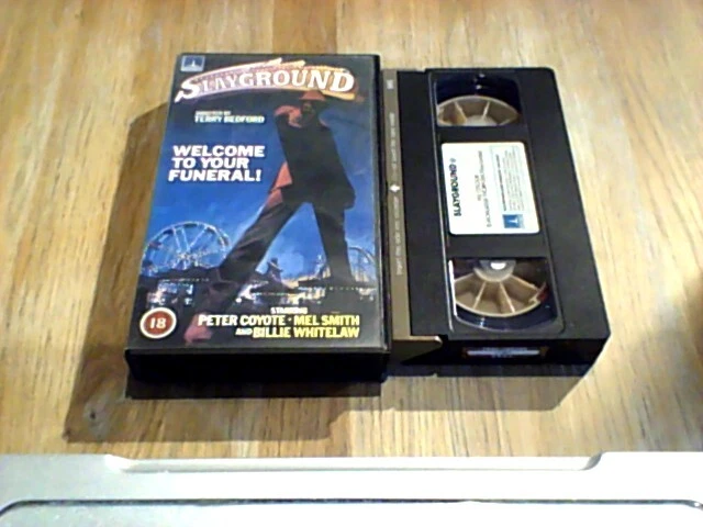 SLAYGROUND THORN EMI PRE CERT VHS VIDEO 1983 Peter Coyote Richard Stark ...