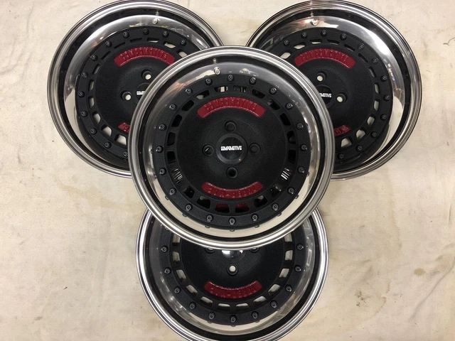 COMPOMOTIVE TURBO-MAG 15” Centres, 4X100, Restored, Magnesium, Crackle ...